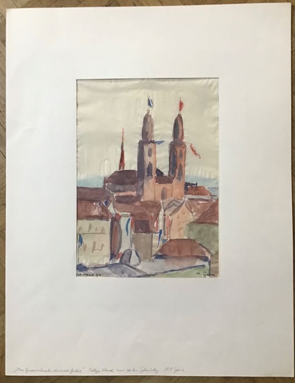 Max Rudolf GEISER (1903-1976) Aquarell Handsigniert (Gebraucht) in Root ...