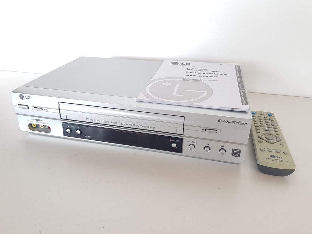 LG Hi-Fi VHS Videorecorder LV4981 Pal + NTSC Playback (Gebraucht) in ...