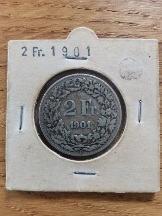 2Fr.- 1901 (Gebraucht) in Riehen für CHF 45 – nur Abholung auf Ricardo kaufen