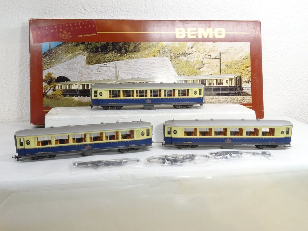 Bemo 7272 120 Salonwagen Set 3 teilig, Beige/Blau H0m, OVP | Kaufen auf ...