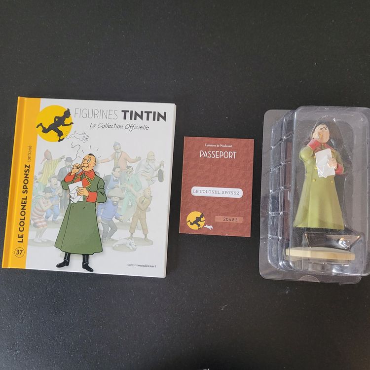 Livre Et Figurine Collection Tintin Le Colonel Sponsz (Neu (gemäss ...