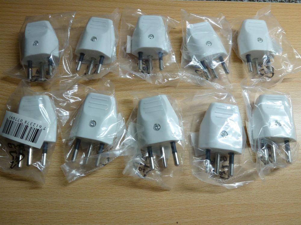 10 Stecker Typ12 weiss | Kaufen auf Ricardo