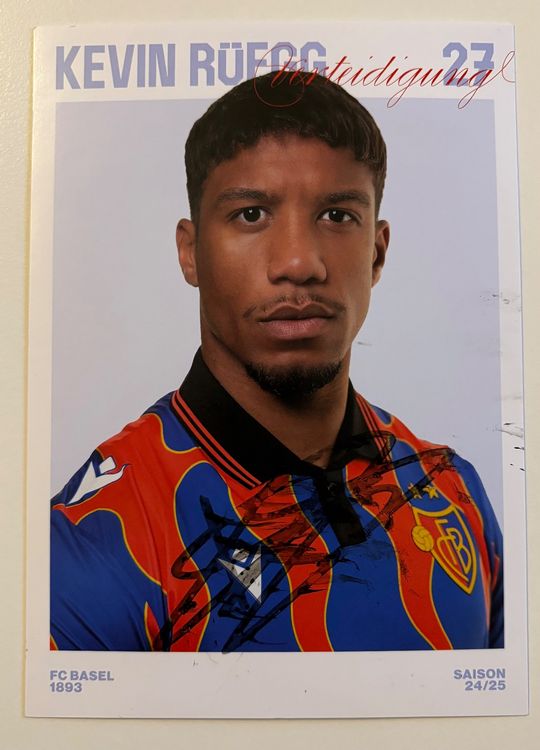 Signierte Autogramm- Sammlerkarte Kevin Rüegg FC Basel | Kaufen auf Ricardo