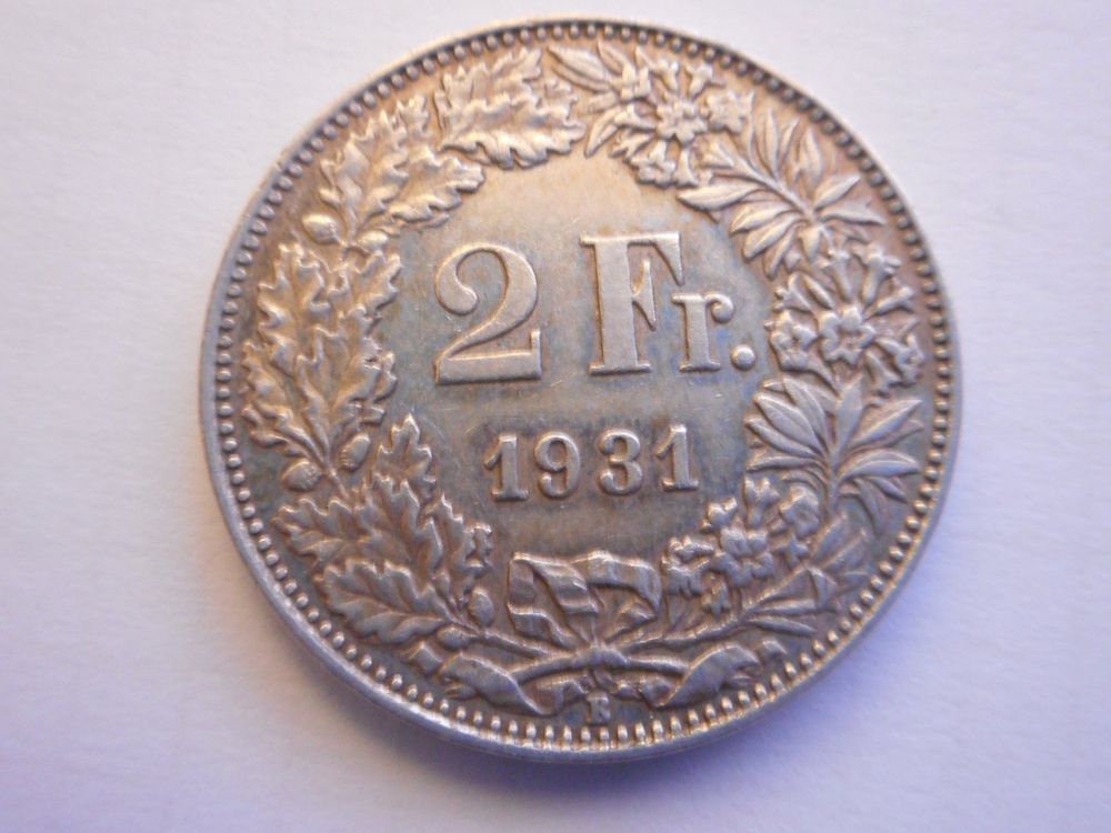 2 Fr. 1931 vorz silber (Neu (gemäss Beschreibung)) in Kriegstetten für CHF 9 – mit Lieferung auf ...