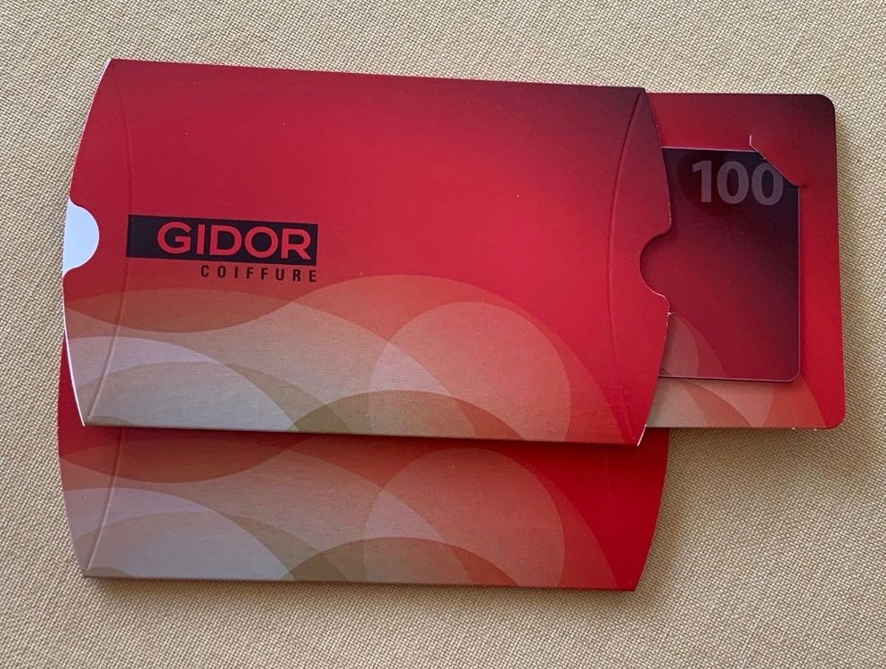 2x Gidor Gutschein CHF 100.- | Kaufen auf Ricardo