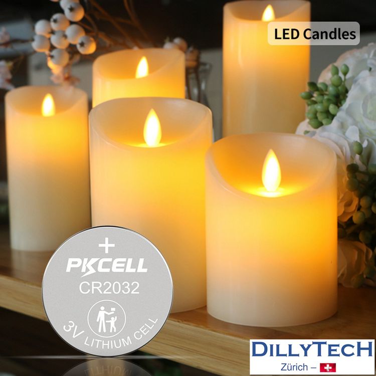 CR2032 PKCELL 3V Lithium-Knopfzellenbatterie - 100 Stück (Neu und originalverpackt) in Erlenbach ...