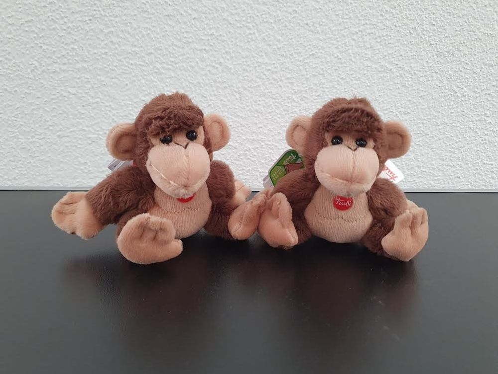 Neu - Plüsch - Trudi mini Affe - 2 Stk. (Neu und originalverpackt) in ...