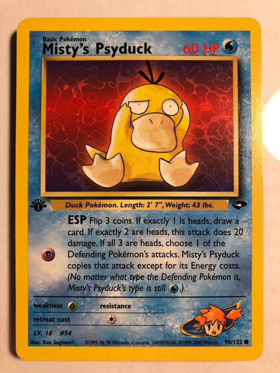 Misty's Psyduck 1st Gym Challenge - MINT - ab 1.- (Usato) a per CHF 11 ...