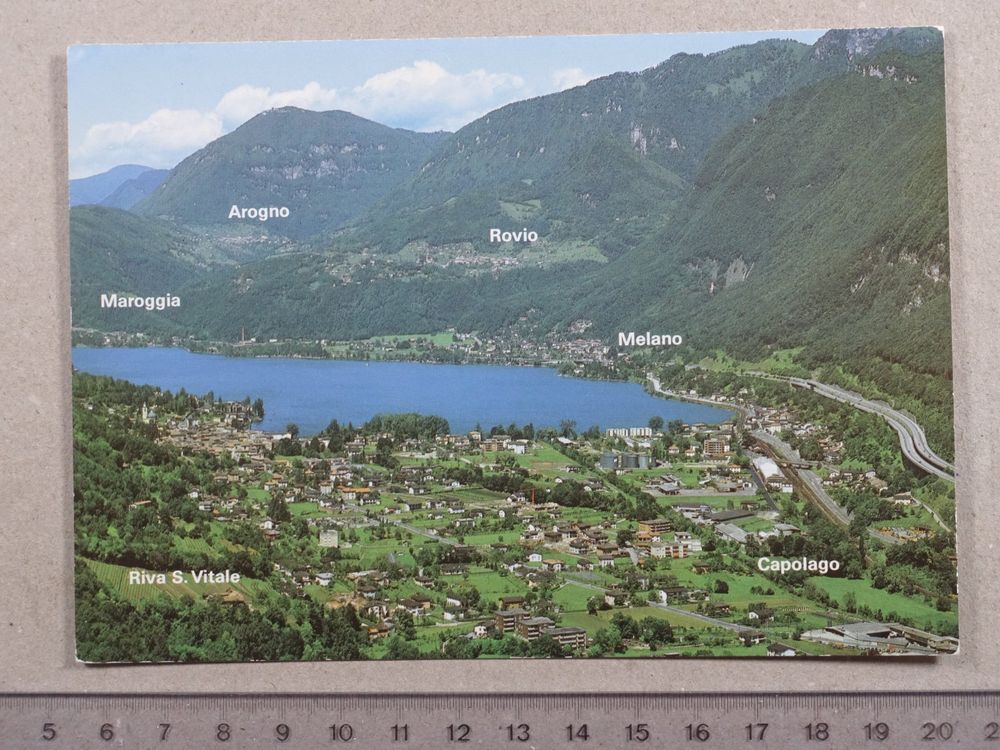 Riva San Vitale, Capolago, Maroggia, Stempel Albergo CHERY (Gebraucht ...