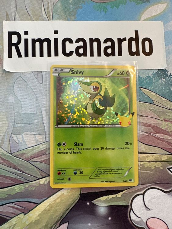 HOLO 5/25 Snivy Pokemon McDonalds 2021 25th Anniversary | Kaufen auf ...