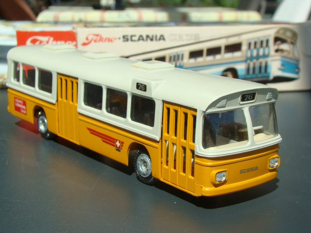 Tekno Scania CR76 Postauto Logo PTT Lugano Bernardino Chur (Gebraucht ...