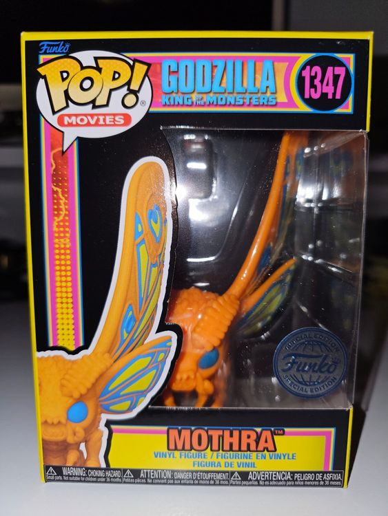 Funko Pop ! Godzilla Mothra 1347 Blacklight spécial édition (Neu und ...