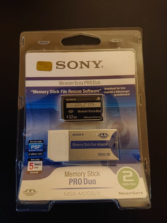 Sony - Memory Stick Pro Duo Magic Gate - 32MB - mit Adapter | Kaufen ...