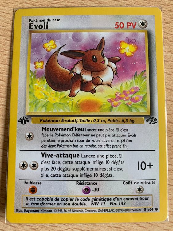 carte Pokemon - EVOLI (1ère édition) (Gebraucht) in Epautheyres für CHF ...