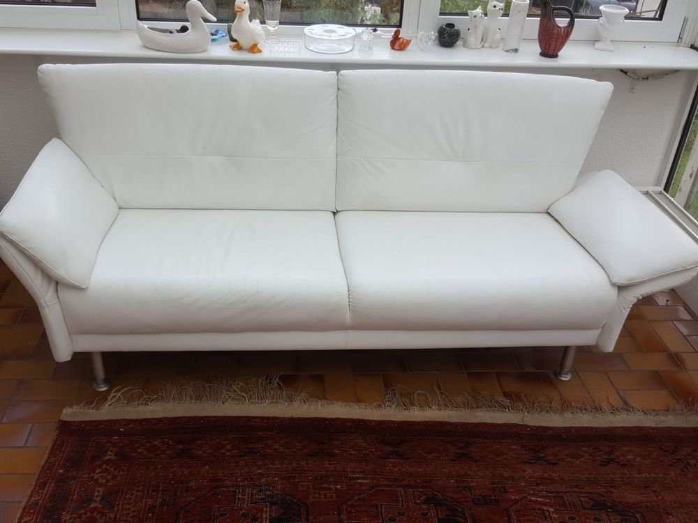 Sofa Leder weiss | Kaufen auf Ricardo