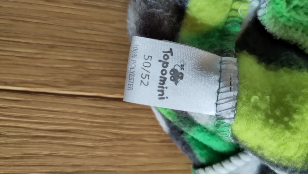 grüne lustige Mütze Grösse 50/52 mit Fleecefutter 2 Zipfel (Gebraucht ...