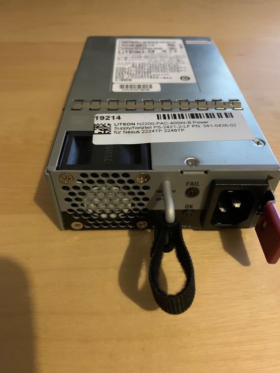 Cisco N2200-PAC-400W-B PSU (Gebraucht) in Adliswil für CHF 35 – mit Lieferung auf Ricardo kaufen