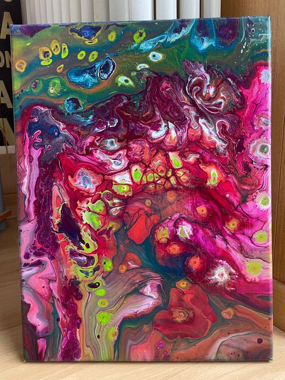 Gemälde 30x40 farbig abstrakt | Kaufen auf Ricardo