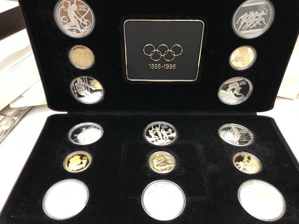 1896-1996 Olympic Games Centennial Coin Collection Proof Set (Neu und ...