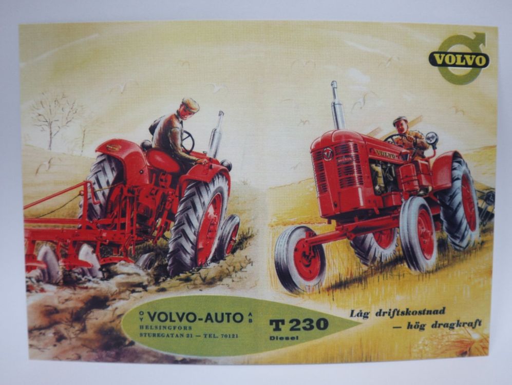 AK Grossformat Traktor Volvo T230 Postkarte Werbung | Kaufen auf Ricardo