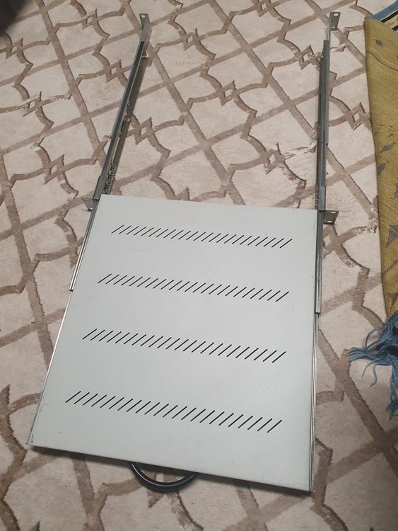 19" 19Zoll Fachboden Rack Tablar ausziehbar Tiefe 45cm 450mm (D ...