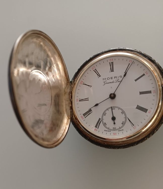Taschenuhr Moeris antik Silber | Kaufen auf Ricardo