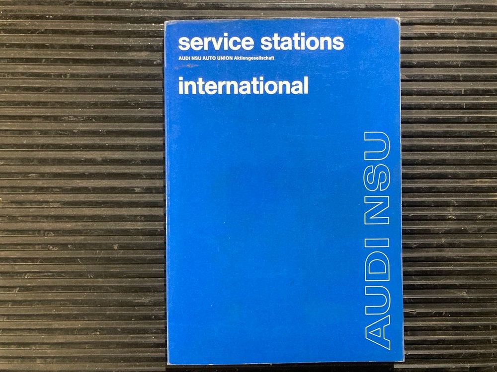 Audi NSU Service Stations international | Kaufen auf Ricardo