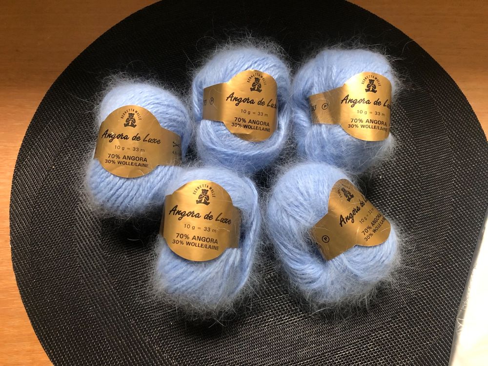 5 Knäuel Angora Wolle De Luxe 70 % Angora 30% Wolle | Kaufen auf Ricardo