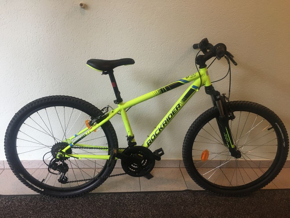 Mountainbike Kinderfahrrad 24 Zoll Rockrider ST 500 neongelb (Gebraucht) in Zetzwil für CHF 100 ...