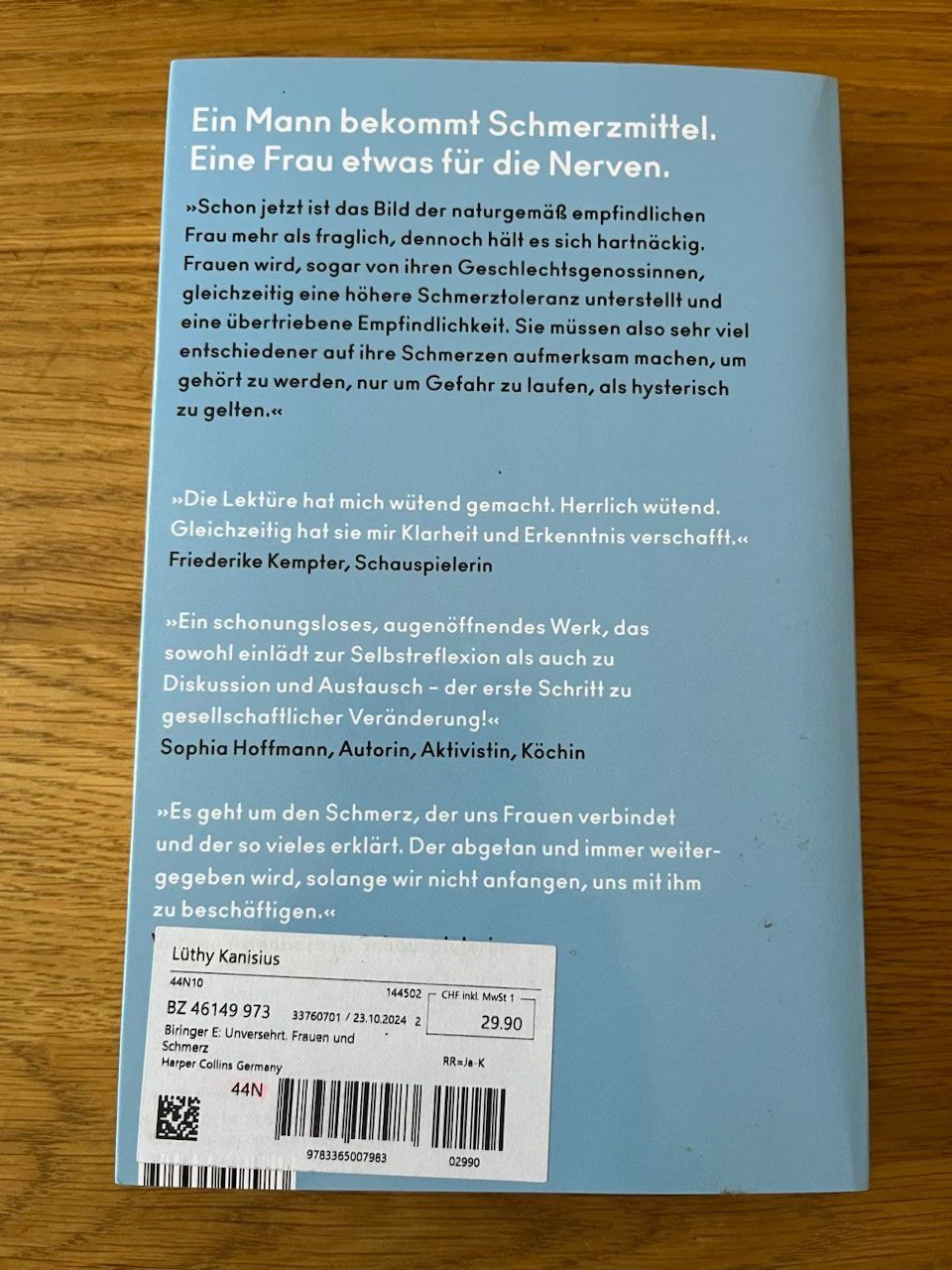 Buch Unverseht (Frauen und Schmerz) von Eva Biringer (Gebraucht) in ...