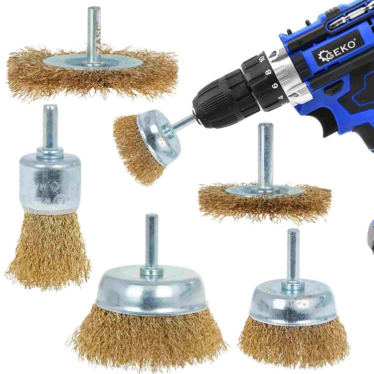 5-teiliges Drahtbürstenbohrer-Aufsatzset (Neu und originalverpackt) in Gerlafingen für CHF 7 ...