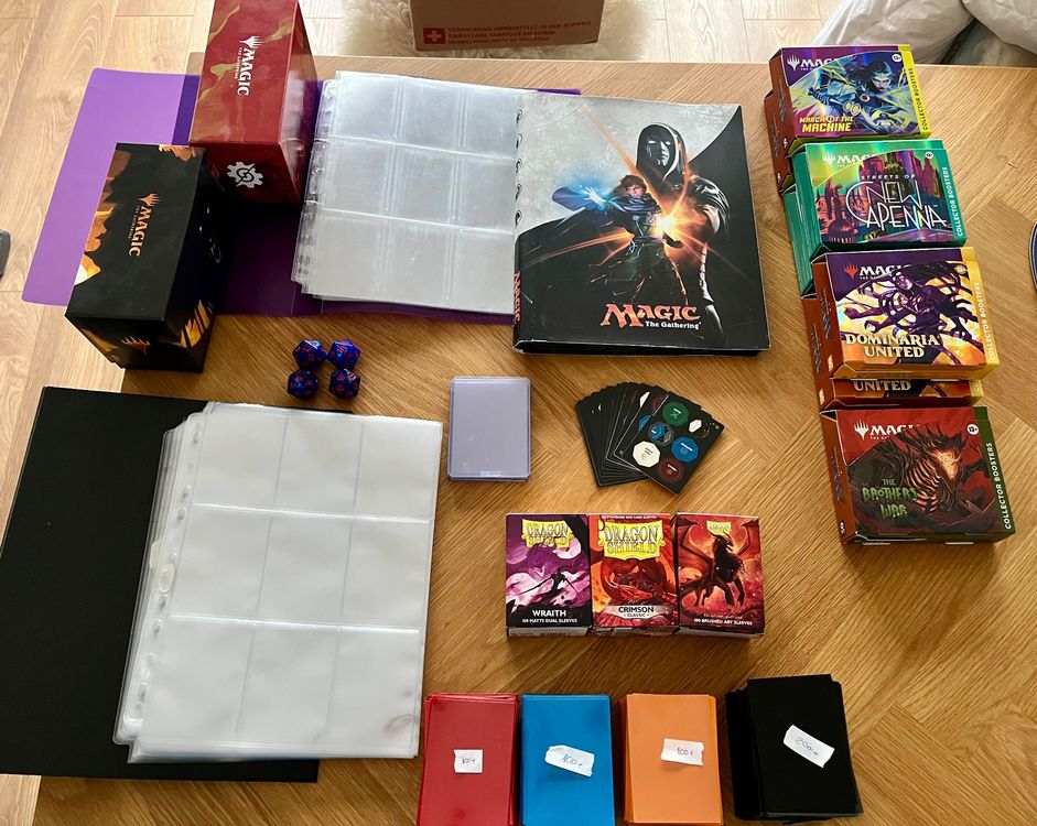 Magic the gathering deck boxes, card holders, toploaders (Gebraucht) in ...