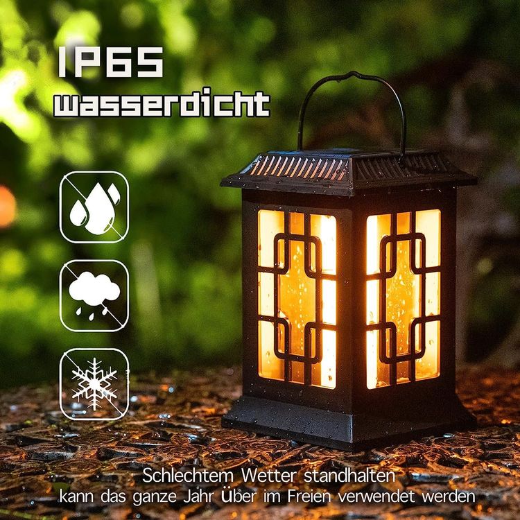 Solar Laterne für Draußen Gross LED ,2 Stück | Kaufen auf Ricardo