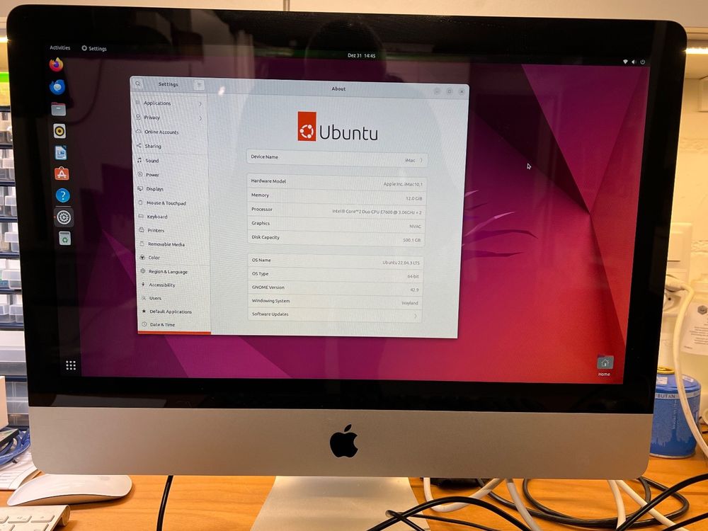 iMac 21.5 late 2009 mit Ubuntu 22.04 LTS (Gebraucht) in Untersiggenthal für CHF 31 – nur ...