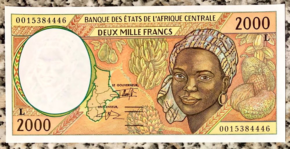 2000 Francs Gabun 1993 UNC!!! | Kaufen auf Ricardo