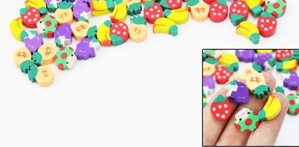 10 Stück Obst Radiergummis Radierer Eraser Radiergummi Kinde (Neu und ...