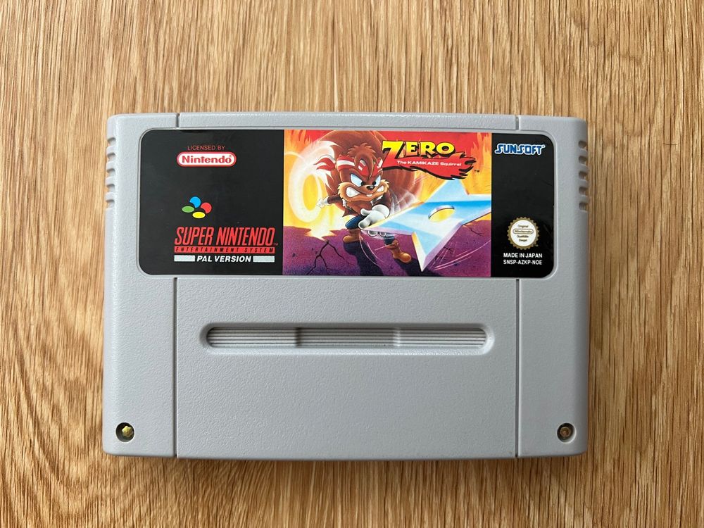 Zero the Kamikaze Squirrel für Nintendo SNES ***RAR*** | Kaufen auf Ricardo