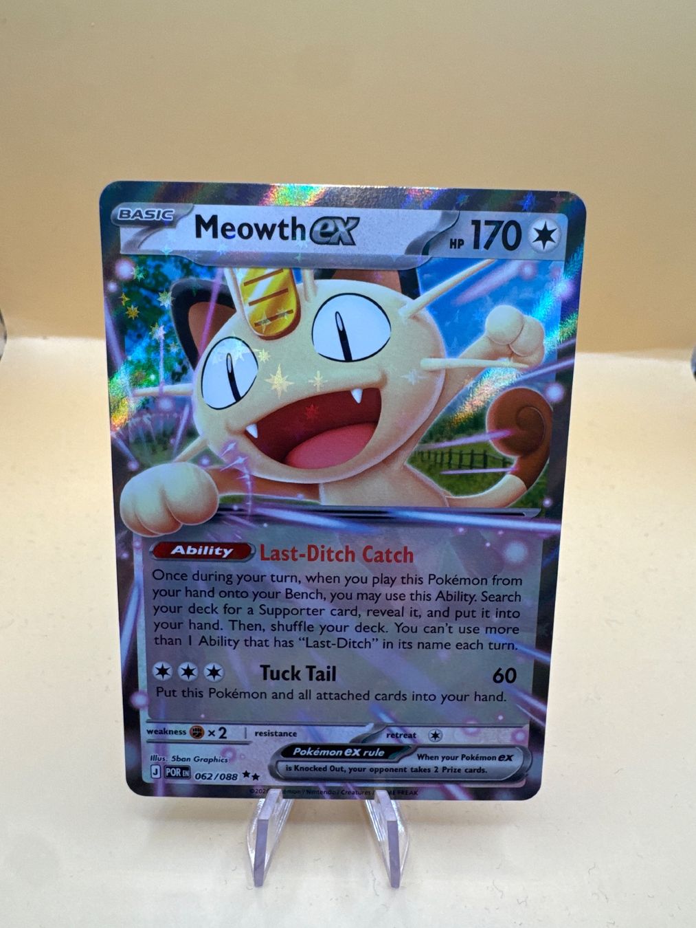Pokémon 🇬🇧 Perfect Order - Meowth ex- 062/088 (Neu (gemäss Beschreibung ...