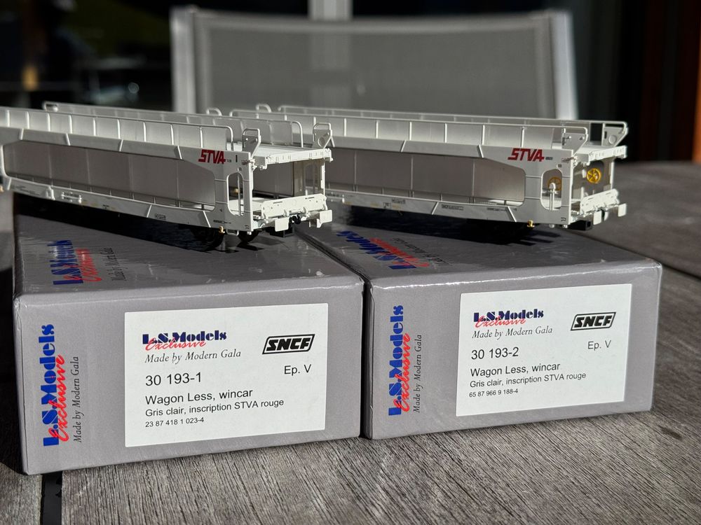 LS Models 30 193 1/2 STVA Autotransportwagen Less 2 Stück (Neu (gemäss ...