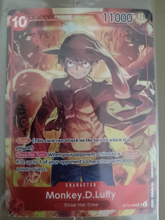 One Piece Monkey.D.Luffy ST10-006 Alt EN (Unnumbered Promo) (Neu und ...