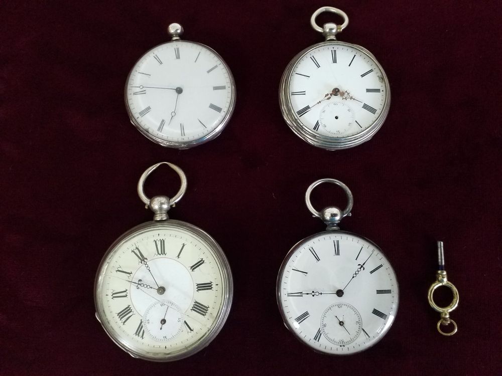 Lot 4 Stück antike Taschenuhren mit Schlüsselaufzug | Kaufen auf Ricardo