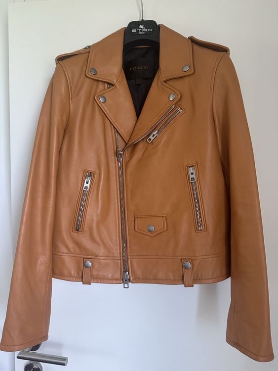 Coach leather biker jacket | Kaufen auf Ricardo