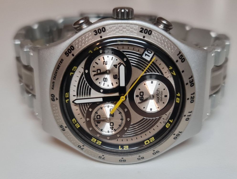 SWATCH ⌚️IRONY Chrono UNCONSCIOUSNESS - YCS4048AG⌚ (Gebraucht) in ...