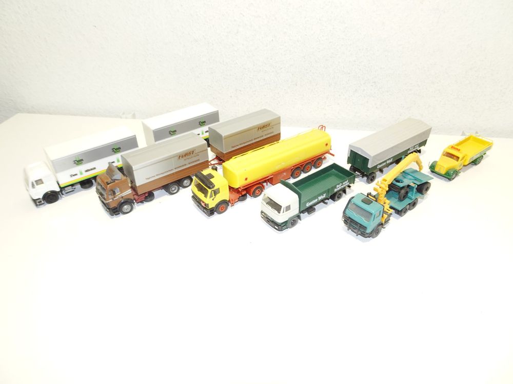 6 Herpa Kibri Lastwagen LKW Sattelschlepper HO (Q113) (Gebraucht) in ...