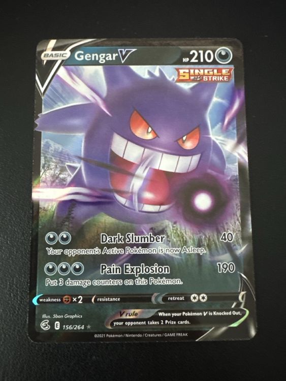 Gengar V - Fusion Strike (156/264) EN (Neu und originalverpackt) in ...