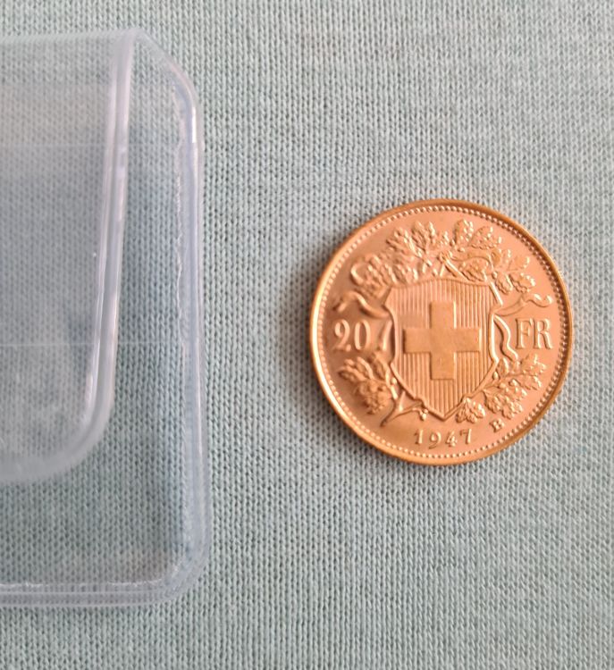 Goldvreneli 20er, 1947 B, neu | Kaufen auf Ricardo