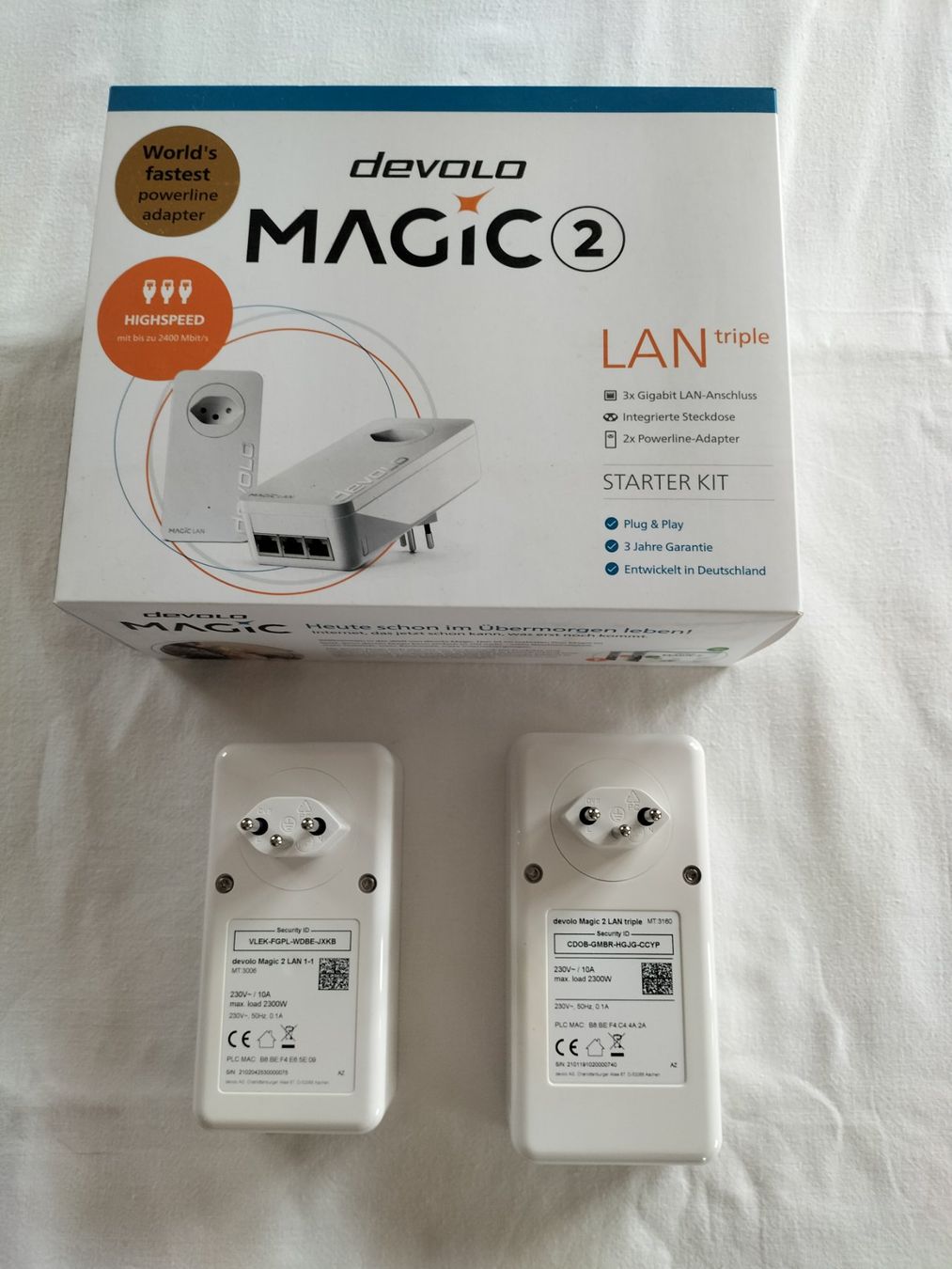 Devolo Magic 2 LAN triple 2400Mbit/s, Kit de démarrage (D'occasion) à Essert FR pour CHF 99 ...