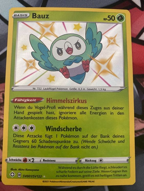 Pokemonkarte Bauz shiny (Neu (gemäss Beschreibung)) in für CHF 4 – mit ...