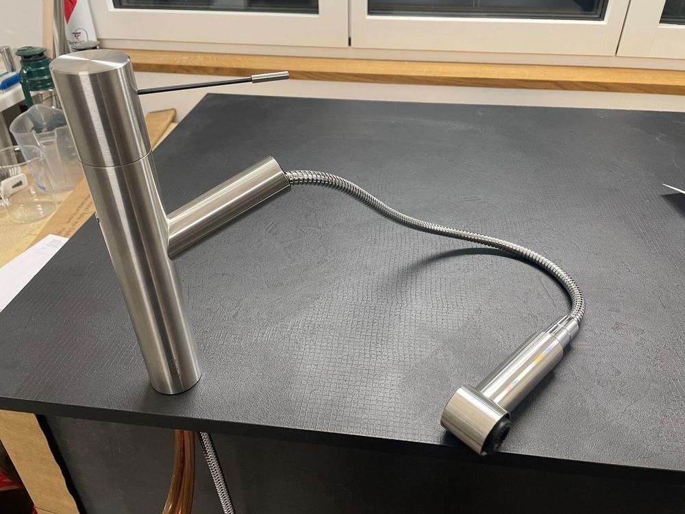 KWC ONO, Spühltischmischer, Schwenkauslauf und Auszugsbrause (Neu (gemäss Beschreibung)) in ...