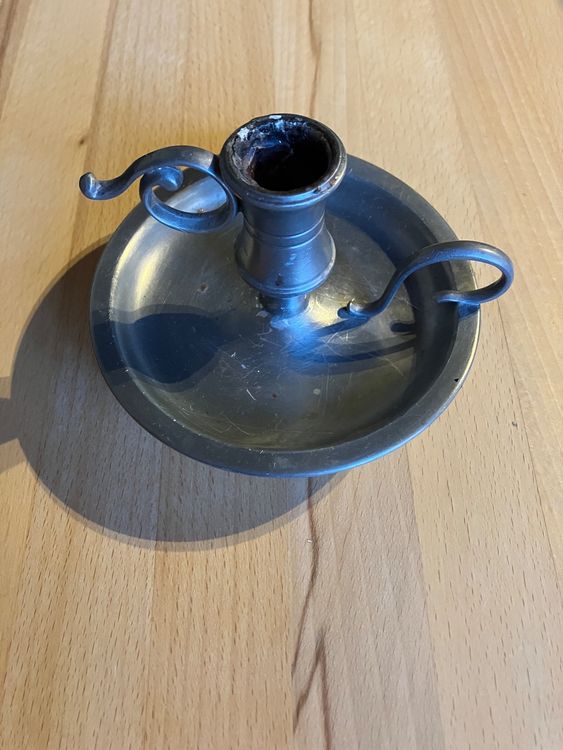 Alte Kerzenständern aus Zinn | Kaufen auf Ricardo